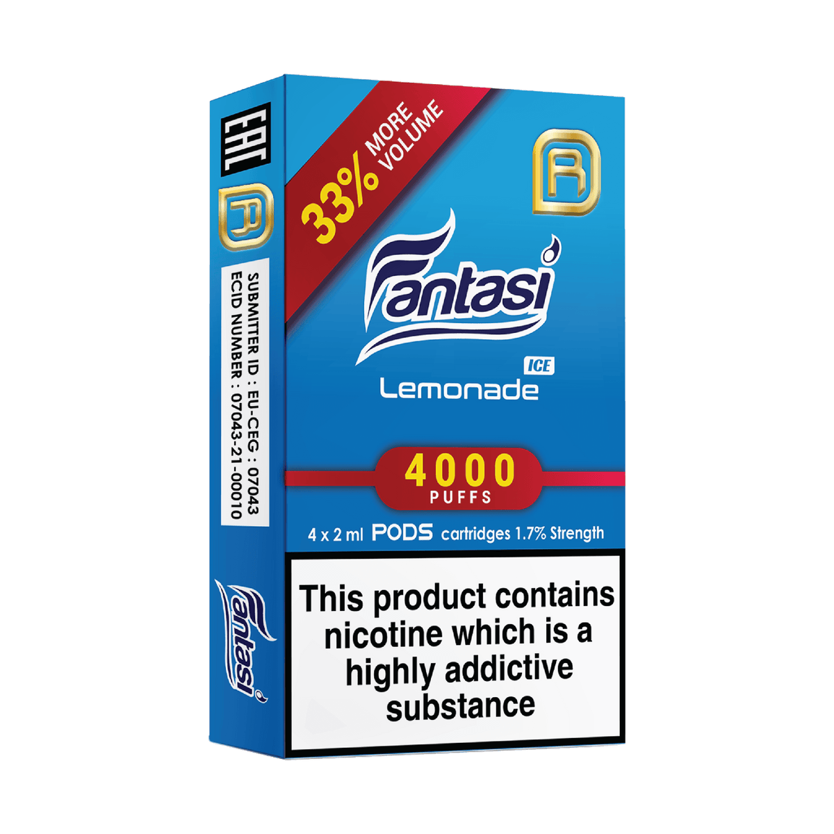 Fantasi Lemonade Ice - Premium Vape Flavour by NanoStix